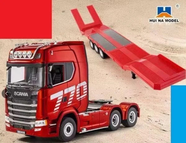SCANIA 770 RADIO Control Truck Red Trailer Set HUINA1501&2 £224.93 ...