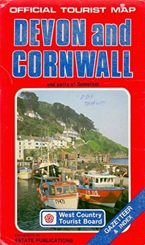 DEVON AND CORNWALL (Official Tourist Map S.) Sheet map, folded Book The ...