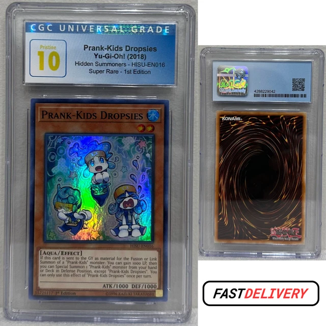 2018 YU-GI-OH! PRANK-KIDS Dropsies Hidden Summoners HISU-EN016 CGC 10 ...