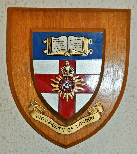 UNIVERSITY OF LONDON plaque shield crest coat of arms £40.00 - PicClick UK
