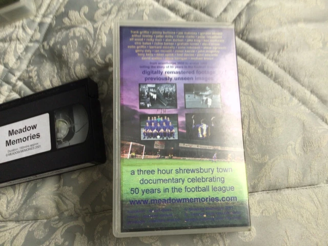 SHREWSBURY TOWN FOOTBALL club meadow memories vhs video tape 3 hour ...