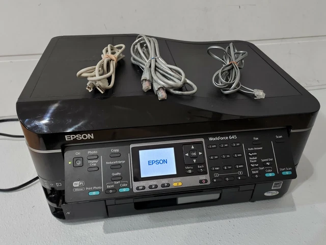 (COPY/FAX/SCAN/PHOTO) EPSON WORKFORCE 645 ALL IN ONE PRINTER *needs new ...