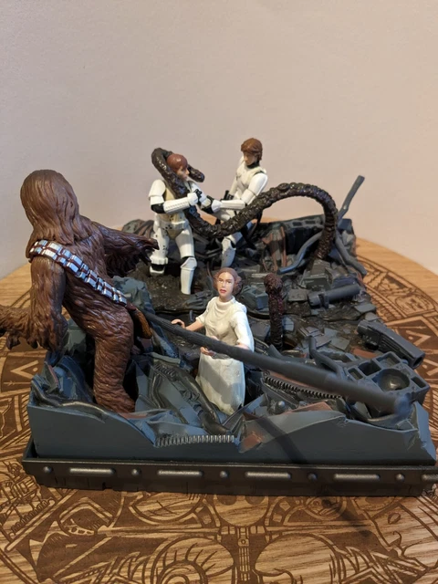 STAR WARS A New Hope Death Star Trash Compactor set 2002 Hasbro 3.75 ...