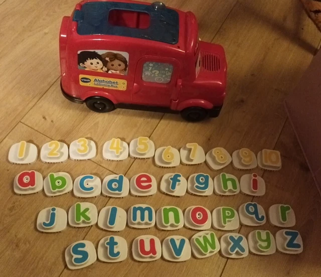 VTECH ALPHABET LEARNING Bus interattivo completo 10 numeri e 26 lettere ...