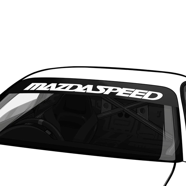 MAZDASPEED VOLL MAZDA RX8 RX7 MX5 JDM Sonnenstreifen Banner ...
