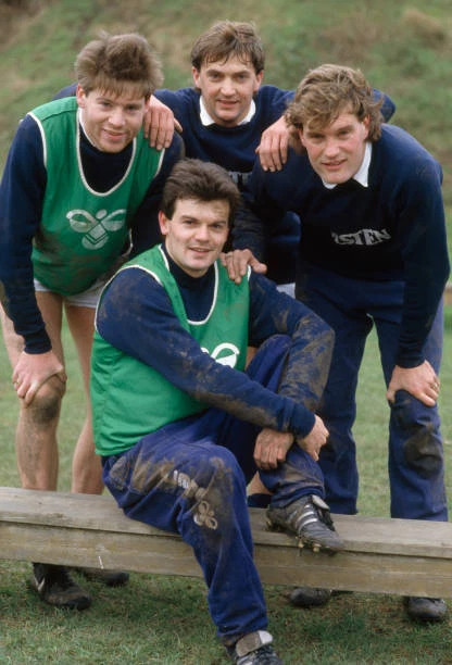 CHRIS WADDLE, STEVE Hodge Gary Mabbutt and Glenn Hoddle of Totten - Old ...