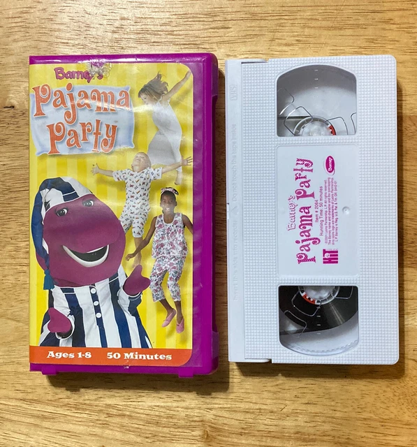 BARNEYS PAJAMA PARTY (VHS, 2001) Clam Shell Purple Case $19.73 ...