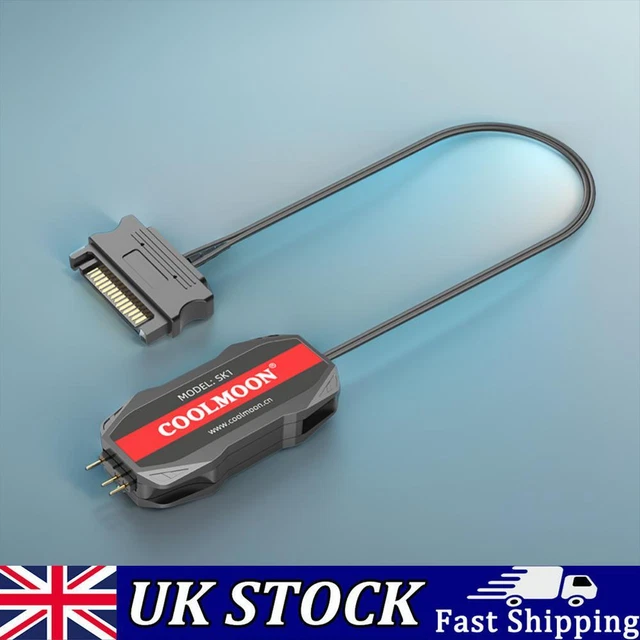 ARGB CONTROLLER CABLE 5V 3pin To SATA LED Color Intelligent Fan ...