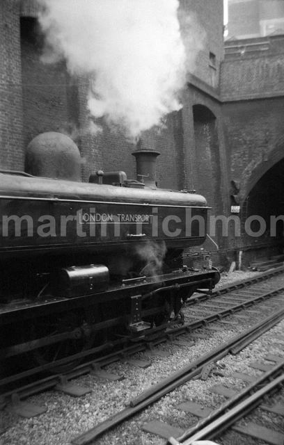 BARBICAN STATION LONDON Transport 0-6-0PT L94 1971 Rail Negative ...