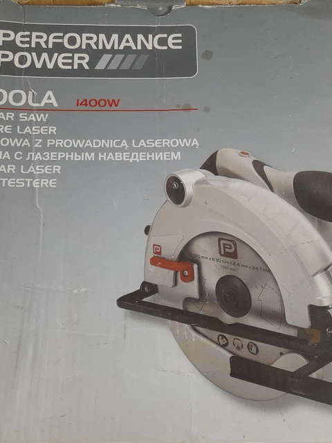 PERFORMANCE POWER PRO Tool Handheld Laser guided Circular Saw 1400W - £ ...
