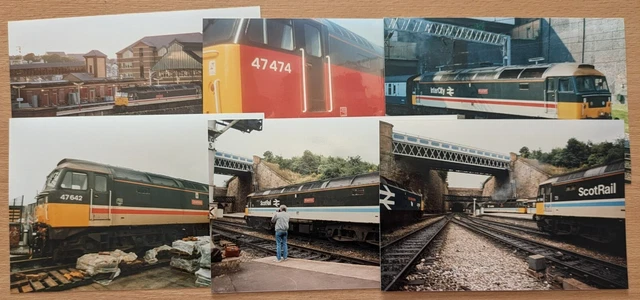 SMALL COLLECTION OF Original Livery Class 47 Locomotive Photographs ...