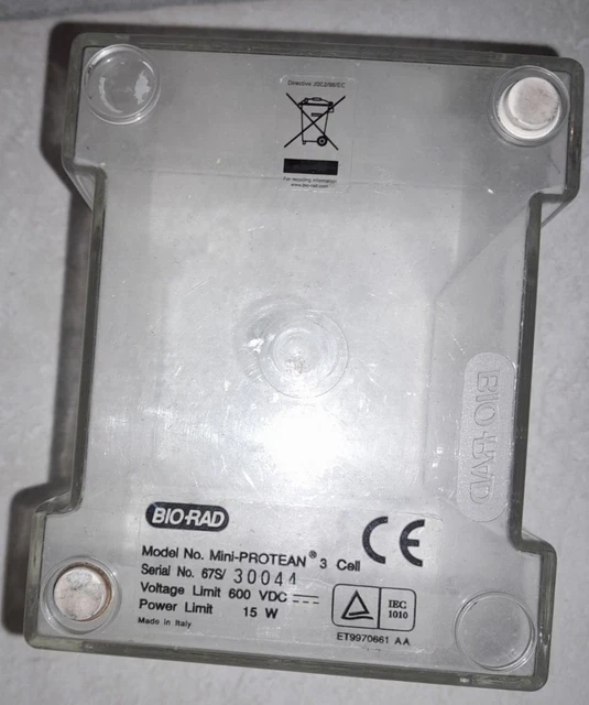 BIO-RAD MINI PROTEAN 3 Cell Electrophoresis Tank only £12.00 - PicClick UK