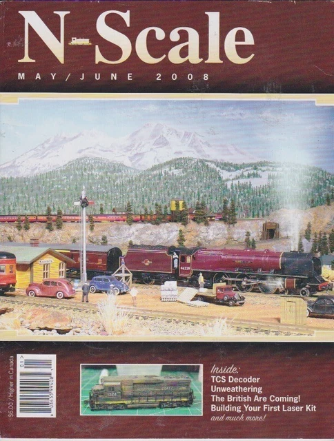 N-SCALE MAGAZINE-MAY/JUNE 2008-SHASTA DAYLIGHT,DUCHESS OF HAMILTON ...