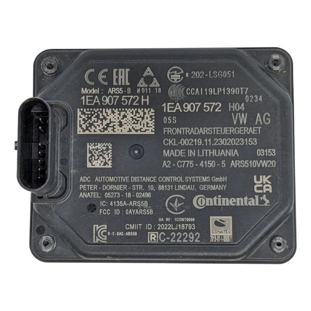 SKODA ENYAQ FRONT Acc Radar Sensor 2020-2025 1Ea907572H £90.00 ...