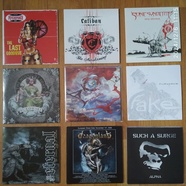LOT DE 9 CD albums promo METAL cardboard TBE comme neuf EUR 5,00 ...