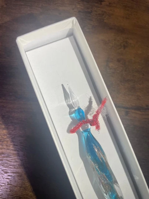 GLASS PEN BLUE Twist Design $119.03 - PicClick AU