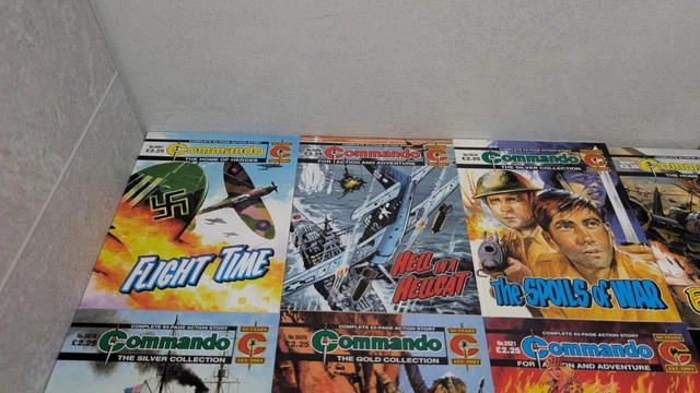 COMMANDO COMICS JOB Lot Bundle 15 Items War Jan to Dec 22 Around 5500s ...