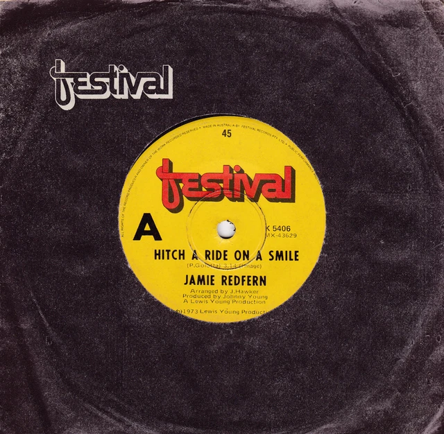 JAMIE REDFERN HITCH A Ride On A Smile / If I Ruled The World 45 SirH70 ...