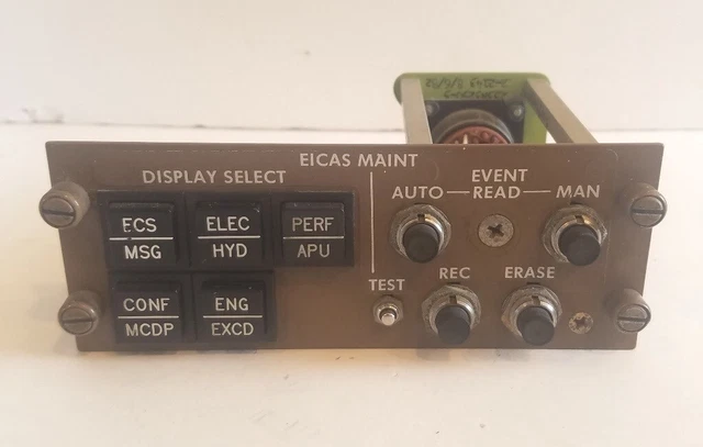 BOEING 767 AIRCRAFT EICAS Control Panel 233N7509-1 $200.00 - PicClick