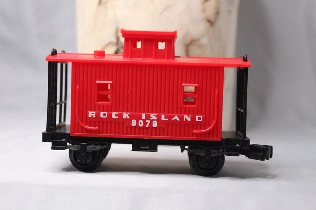 LIONEL ROCK ISLAND 9078 Red Caboose 1976 O Gauge voiture de train 9067 ...