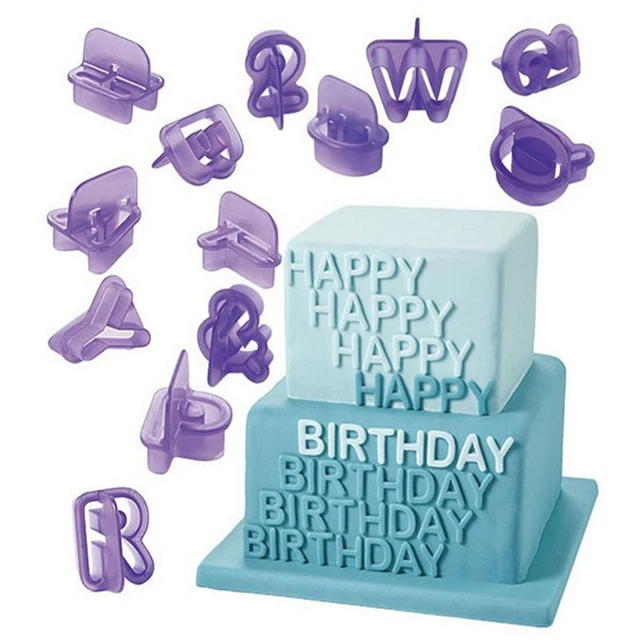 FIGURINE PREMIUM 40 pièces moule alphabet numéro gâteau coupe-lettre ...