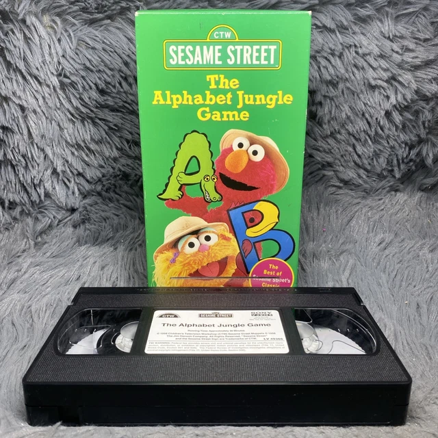 SESAME STREET ALPHABET Jungle Game VHS Tape 1998 Video Elmo Children ...