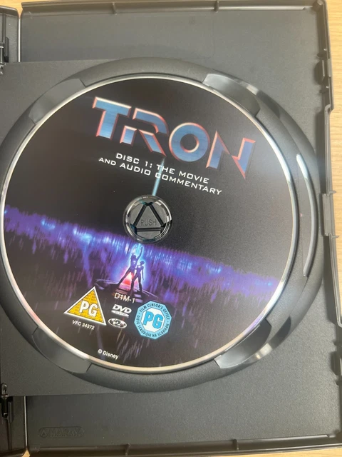 TRON 20TH ANNIVERSARY Collector's Edition 2- Disc DVD Rated PG #RA EUR ...
