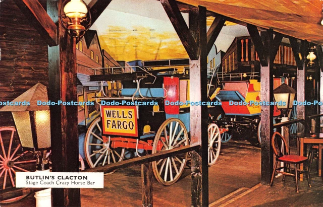 R531187 BUTLINS CLACTON Stage Coach Crazy Horse Bar C23 Real Butlins ...