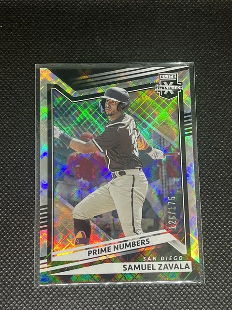 SAMUEL ZAVALA 2022 Elite Extra Edition Prime Numbers /175 San Diego ...