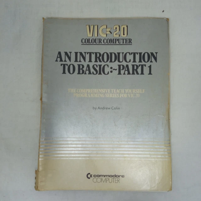 MANUALE COMMODORE VIC 20 "an introduction to basic" vol 1 e 2 in ...