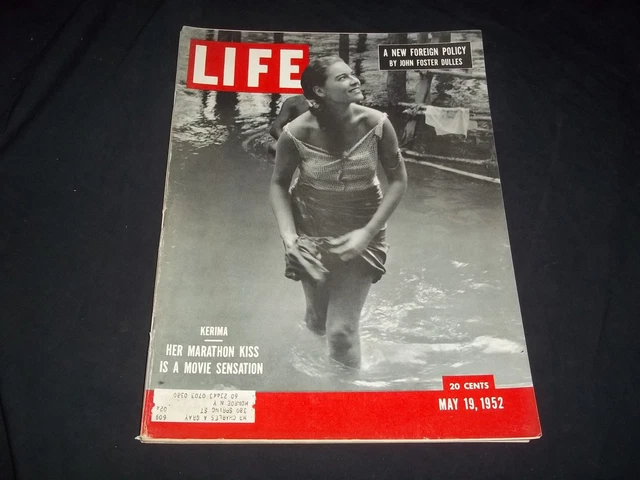 1952 MAY 19 LIFE MAGAZINE - KERIMA MARATHON KISS - BEAUTIFUL Sexy FRONT ...