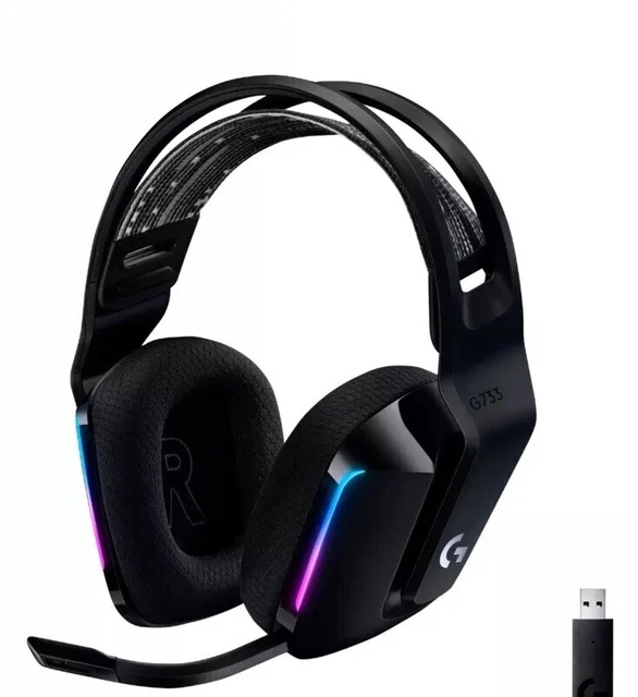 LOGITECH G733 LIGHT speed Wireless Gaming Headset- BLACK $65.00 - PicClick