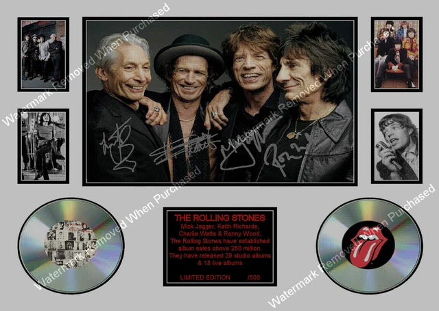 THE ROLLING STONES MICK JAGGER SIGNED LIMITED EDITION AUTOGRAPHED A4 ...
