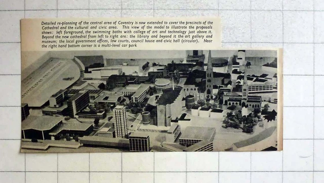 1957 CENTRAL COVENTRY Proposed Redevelopment Model EUR 6,95 - PicClick FR