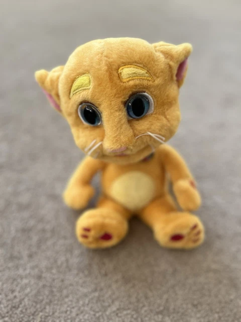 2013 DRAGON-I TALKING Tom Ginger Cat Interactive Talk Back Soft Plush ...