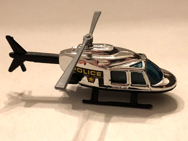 HOT WHEELS PROPPER Chopper Helicopter Police Chrome $4.00 - PicClick