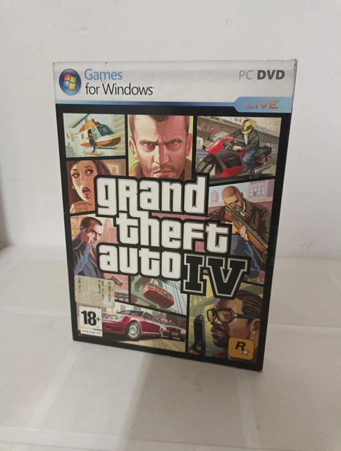 GRAND THEFT AUTO IV + Mappa GTA PC DVD ITALIANO Gioco Pc GAMES For ...