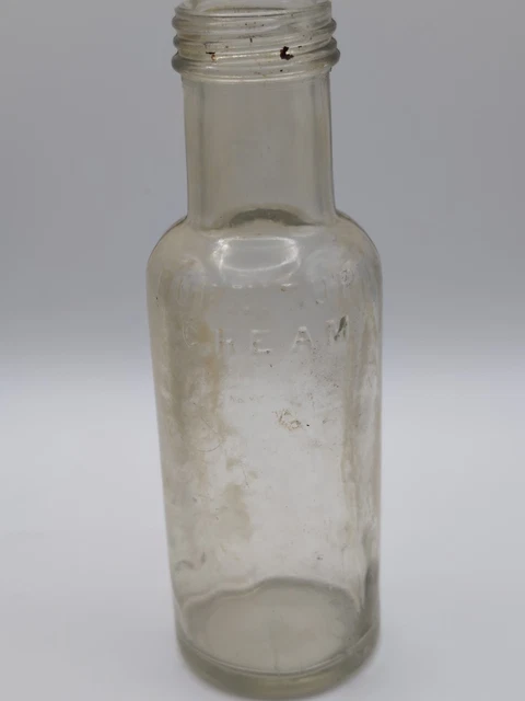 ANTIQUE GLASS Bottle "STEPHENSON BROS FURNITURE CREAM" 130mm tall £5.00 ...