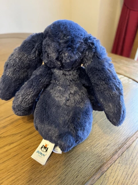 JELLYCAT DUSKY NAVY ???? Bashful Bunny Small £25.00 - PicClick UK