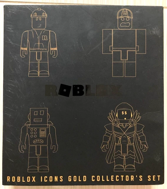 15TH ANNIVERSARY ROBLOX Icons Gold Collector's Set Action Figure 4-Pack ...