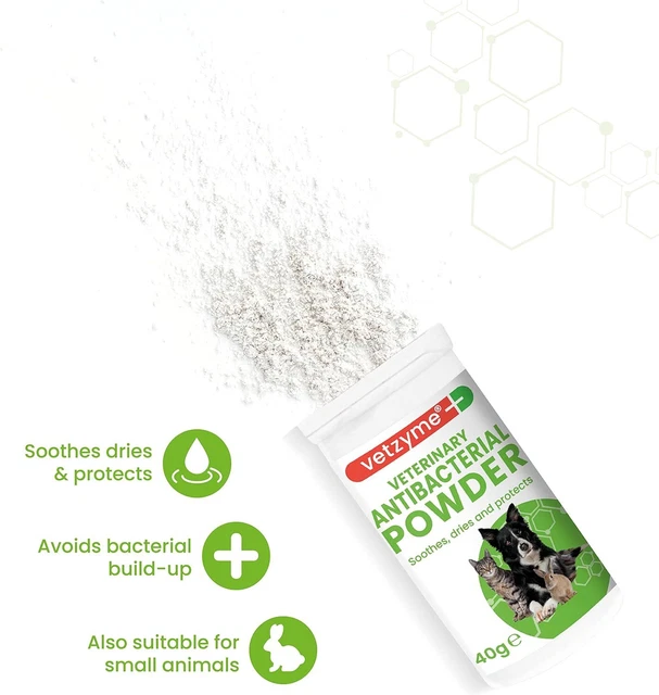VETZYME | VETERINARY Antibacterial Powder For Dogs, Cats & Small Pets ...