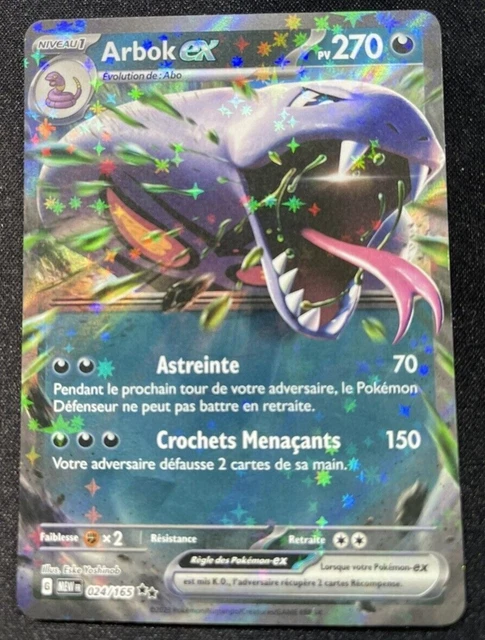 CARTE POKÉMON 151 Arbok Ex 024/165 EV3.5 Neuf FR EUR 1,00 - PicClick FR