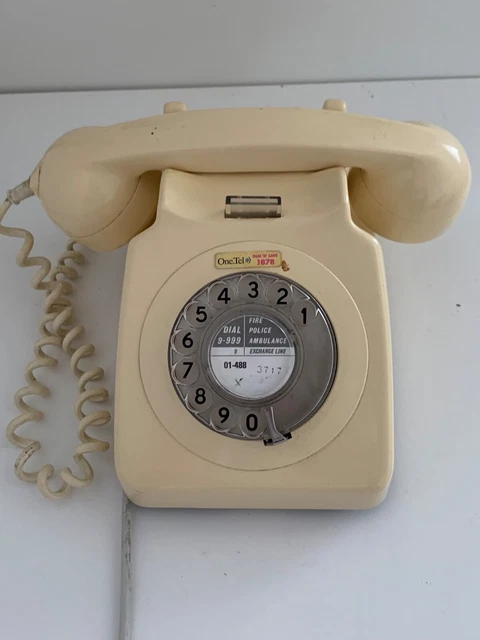 VINTAGE CREAM RETRO BT Rotary Dial Corded Telephone - Untested £16.13 ...