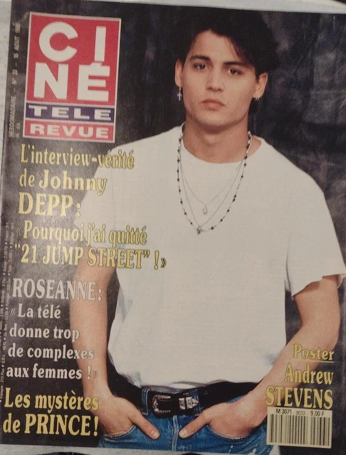 CINE REVUE / Johnny Depp-Prince-Roseanne-Andrew Stevens- Brando / 08 90 ...