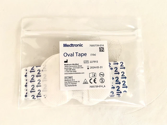 MEDTRONIC ENLITE GUARDIAN 4 Sensor Oval OverTape Tape NEW pack of 10 ...