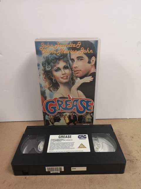 GREASE - VHS Video - Pal - Video Cassette £6.99 - PicClick UK