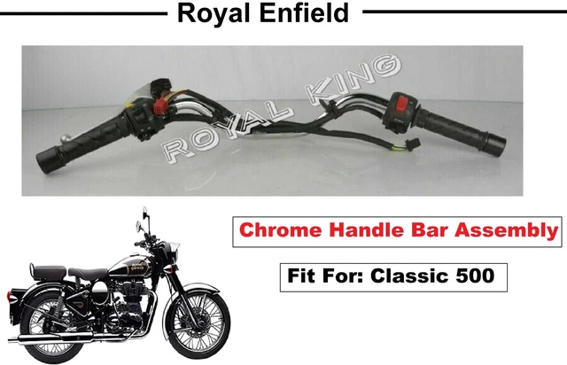 ROYAL ENFIELD &HANDLE Bar Assembly" Chrome for Classic 500 $130.91 ...
