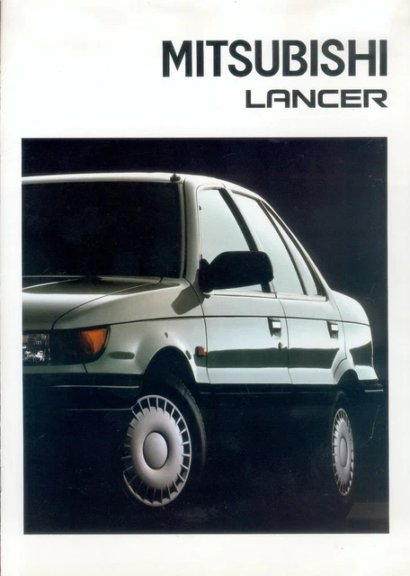 MITSUBISHI LANCER PROSPEKT 1988 9/88 brochure broschyr brosjyre ...