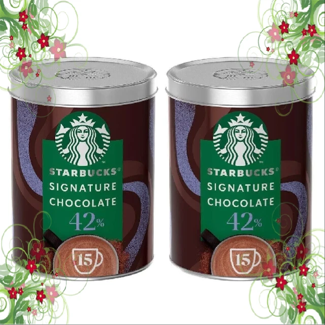 STARBUCKS SIGNATURE CHOCOLATE 42% Cocoa Powder 330g Tin, 2 x 330g £21. ...