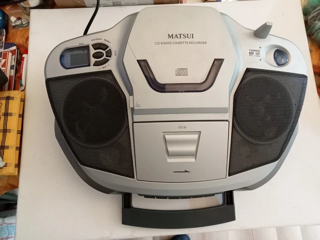 MATSUI PORTABLE CD / Cassette /Radio Recorder Model CD20 £29.00 ...